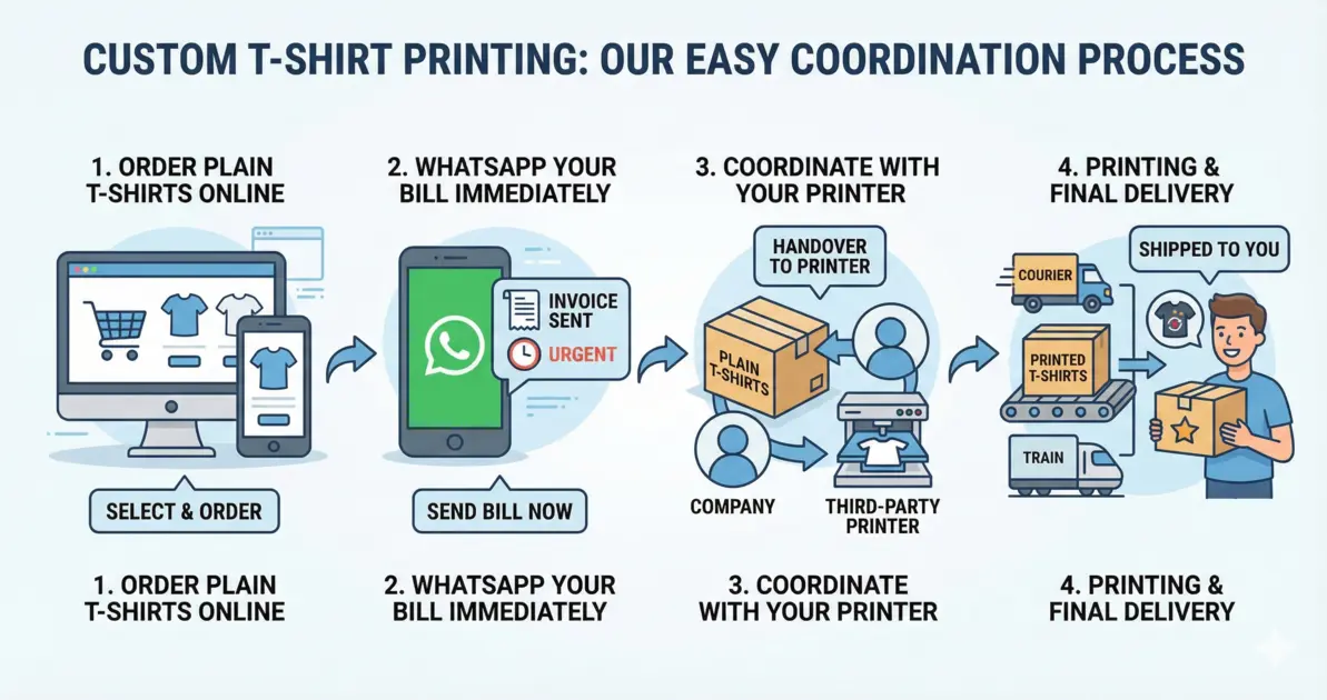 How Our Third-Party Printing Service Works | BulkPlainTshirt.com